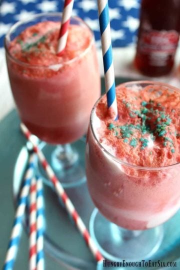 4th of July Fireworks Ice Cream Soda — Hungry Enough To Eat Six