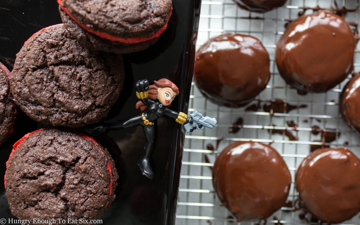 Avengers Black Widow Chocolaty Cookies — Hungry Enough To Eat Six