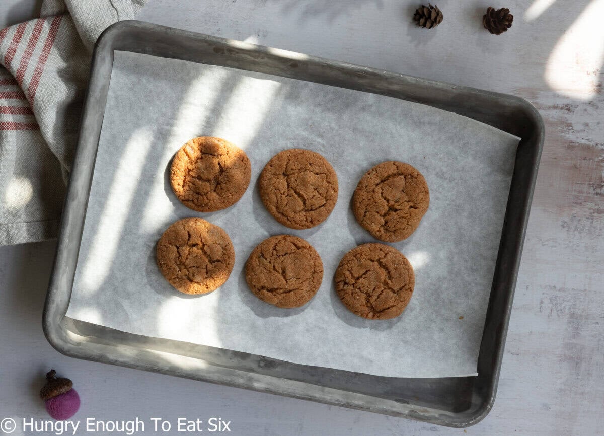 Ginger Cookies, with Candied Ginger — Hungry Enough To Eat Six