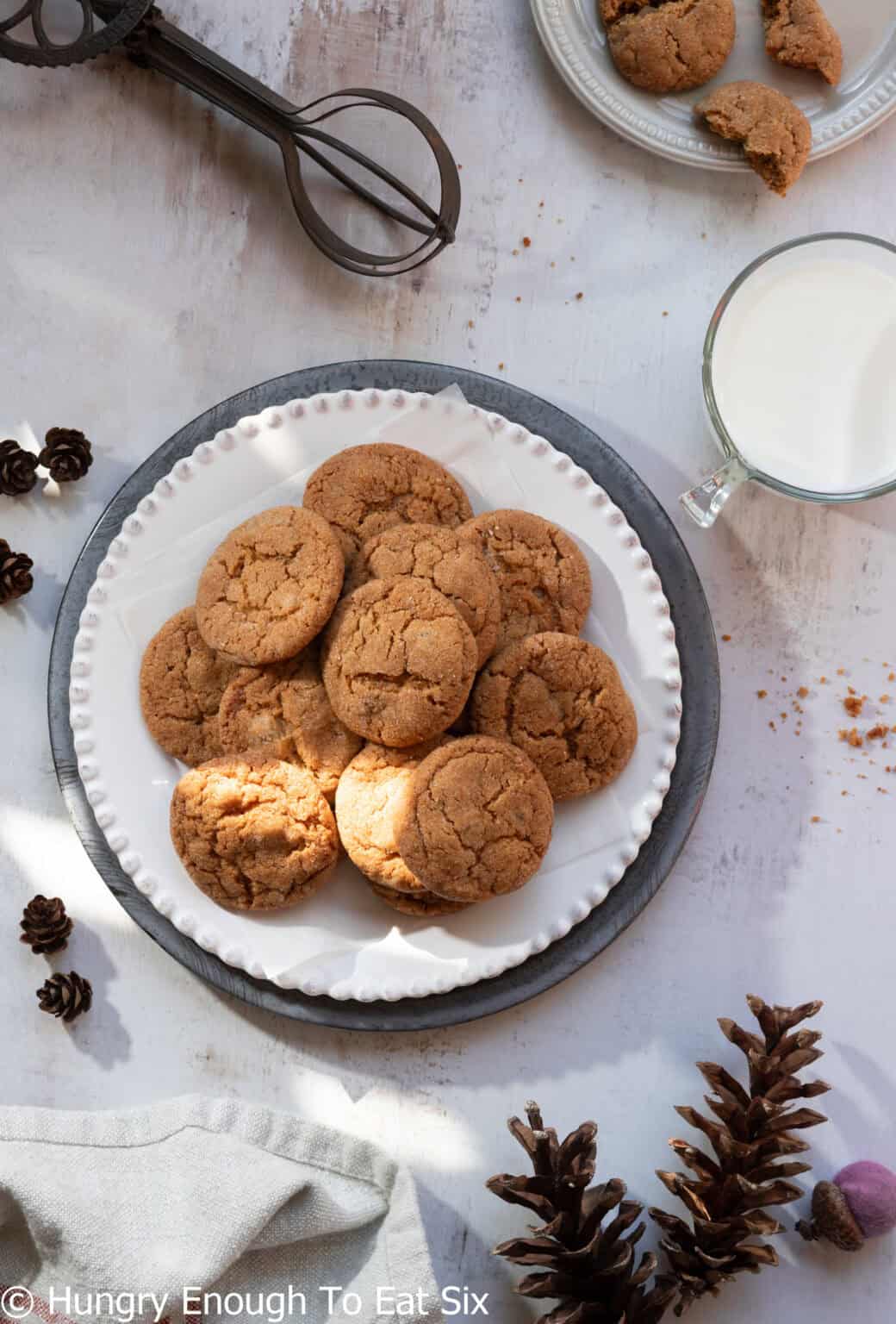 Ginger Cookies, with Candied Ginger — Hungry Enough To Eat Six